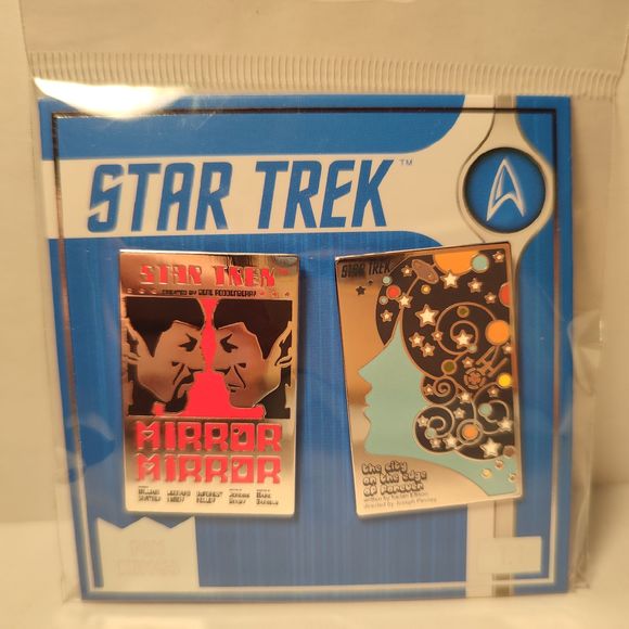 CBS | Jewelry | Star Trek Mirror Spock The City On The Edge Enamel Pins ...